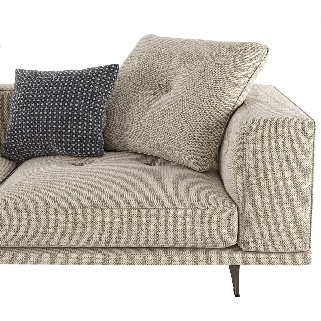 Inclined Sofa Dylan 3D Model - TurboSquid 2164649
