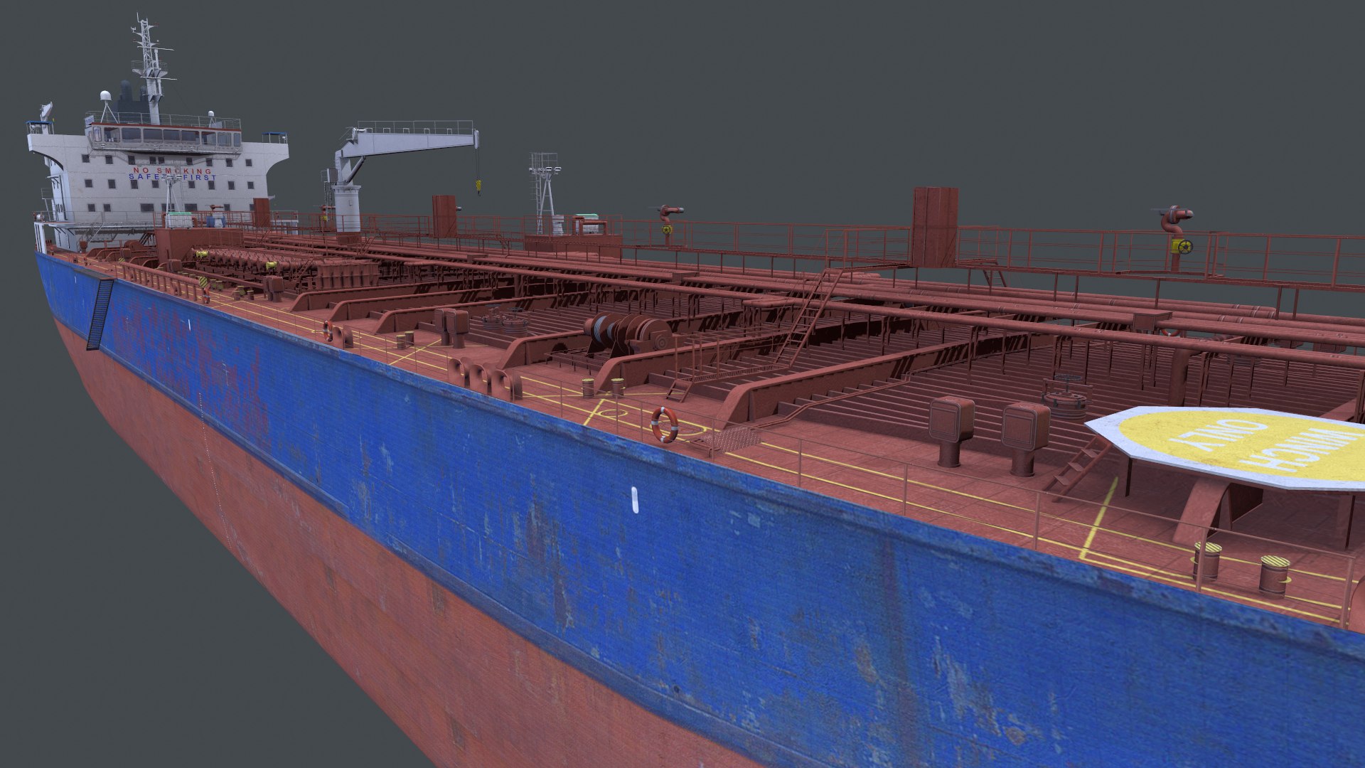 Tanker Ship Oil Chemical 3D Model - TurboSquid 2289063