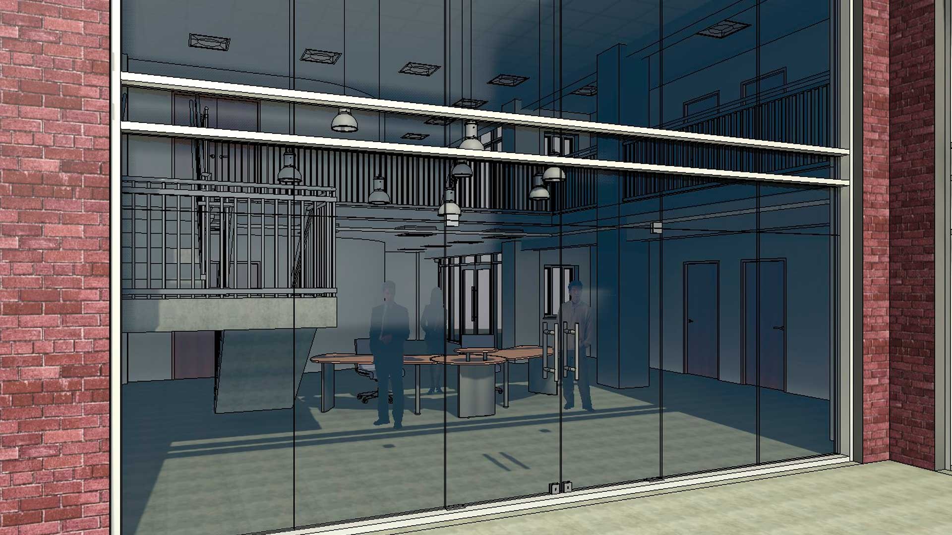 3D Frameless Curtain Wall Panel Glass Door - TurboSquid 2014192