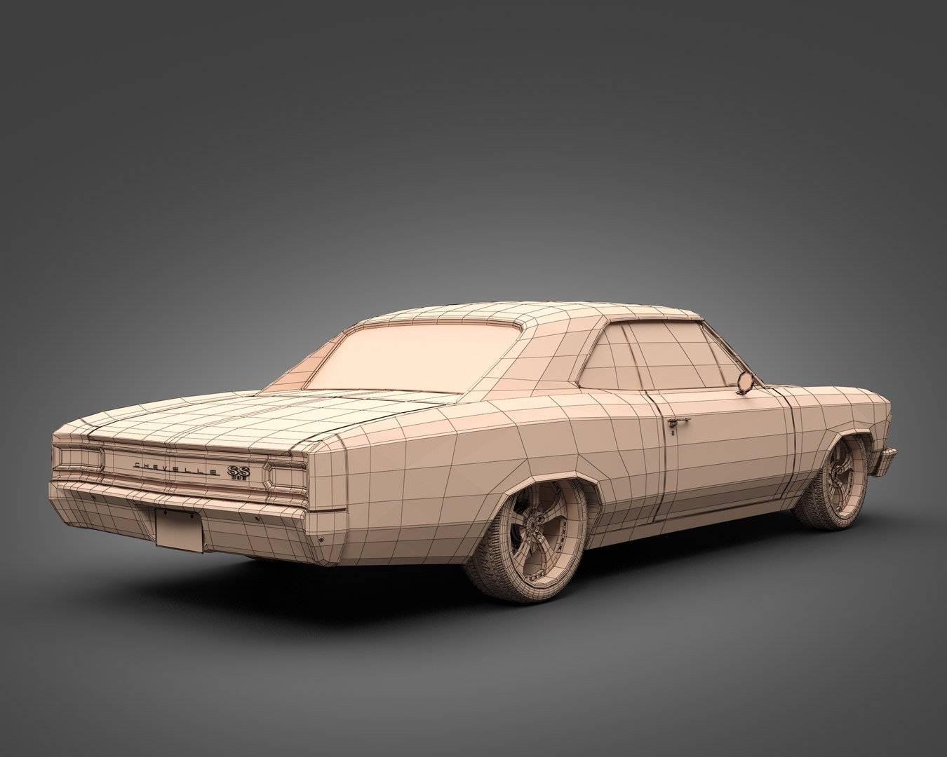 1966 Chevrolet Chevelle SS 3D Model - TurboSquid 1743004