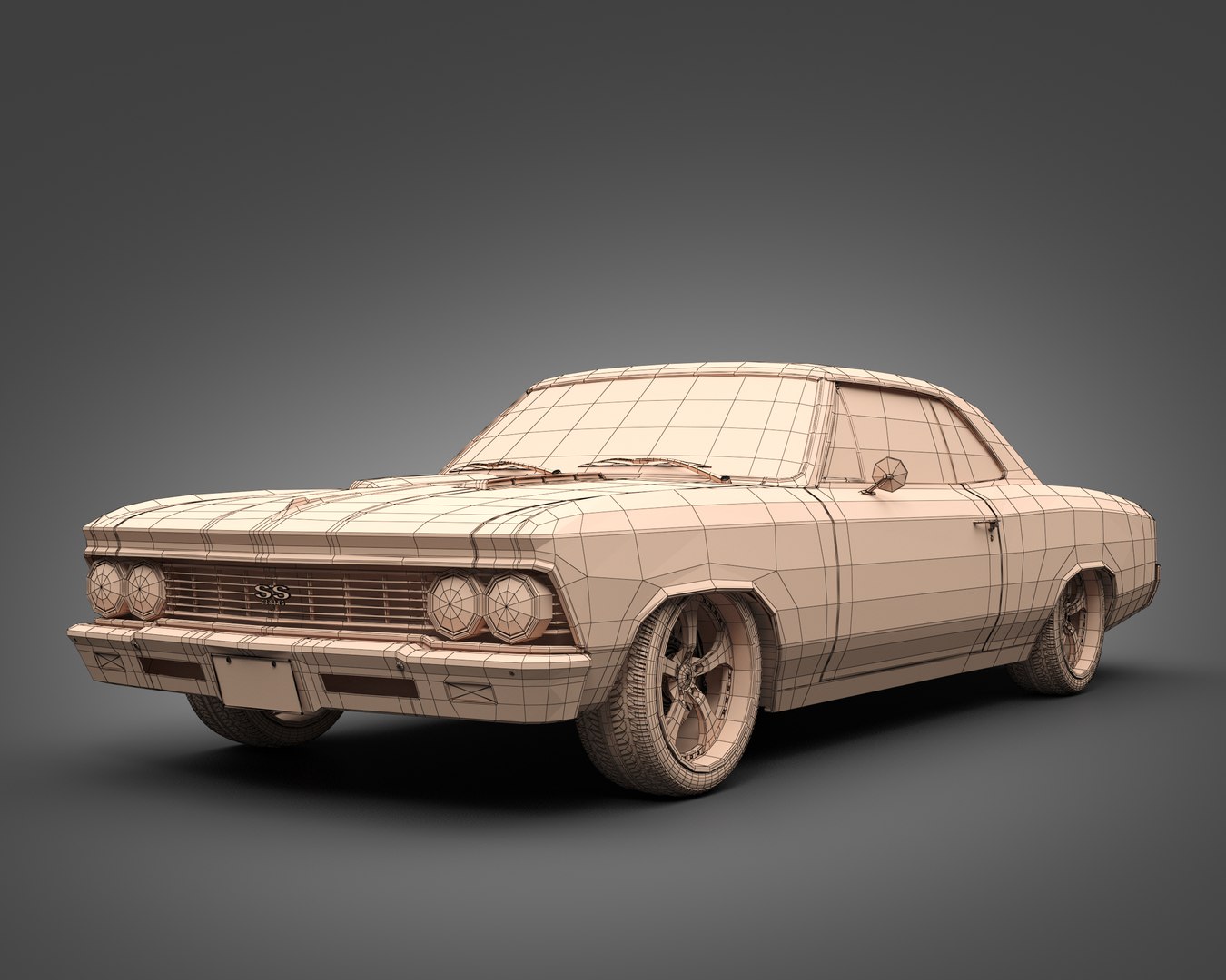 1966 Chevrolet Chevelle SS 3D Model - TurboSquid 1743004