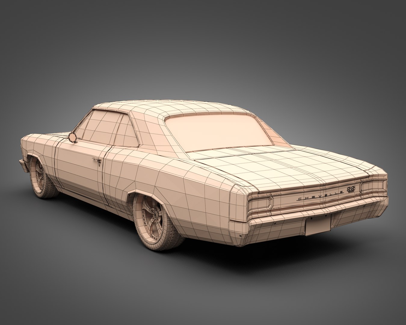 1966 Chevrolet Chevelle SS 3D Model - TurboSquid 1743004
