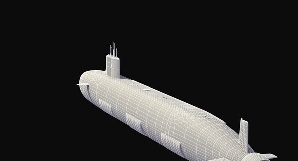 Seawolf attack submarine 3D model - TurboSquid 1426615