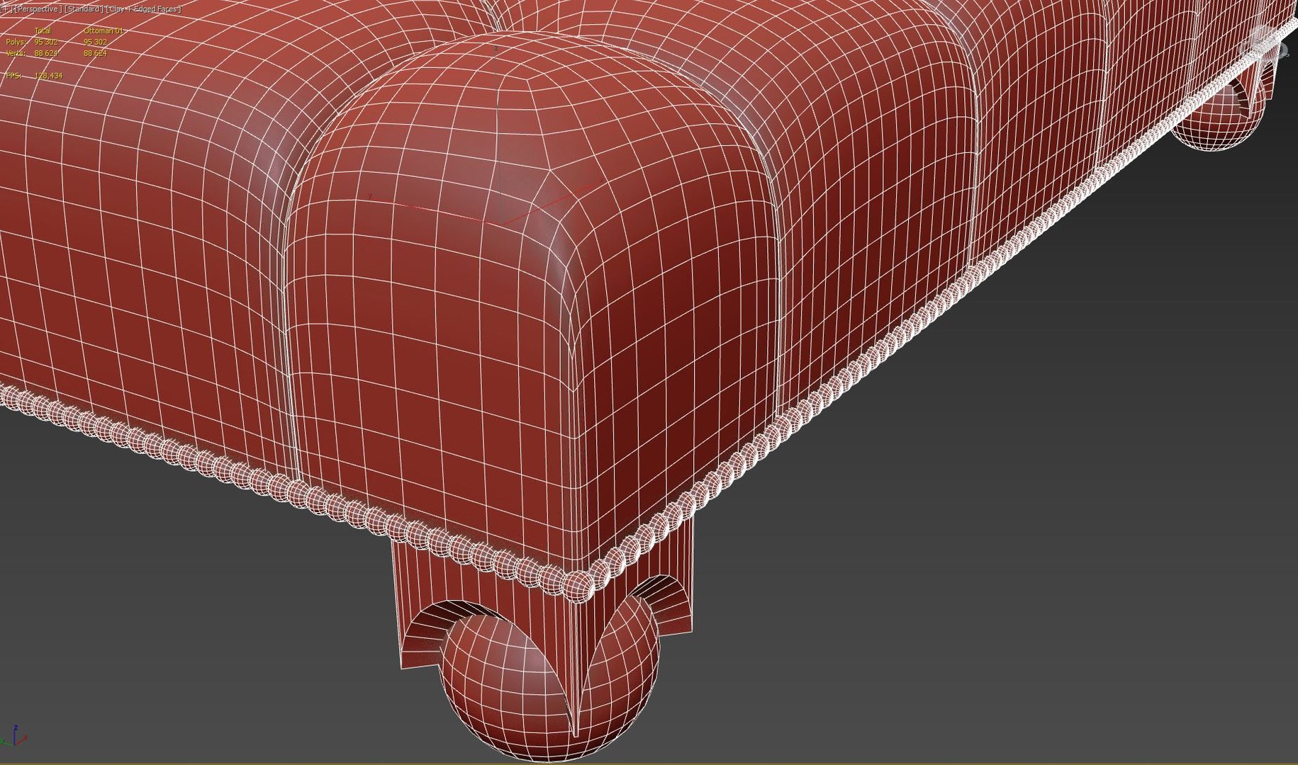 3D Ottoman 01 - TurboSquid 1630943