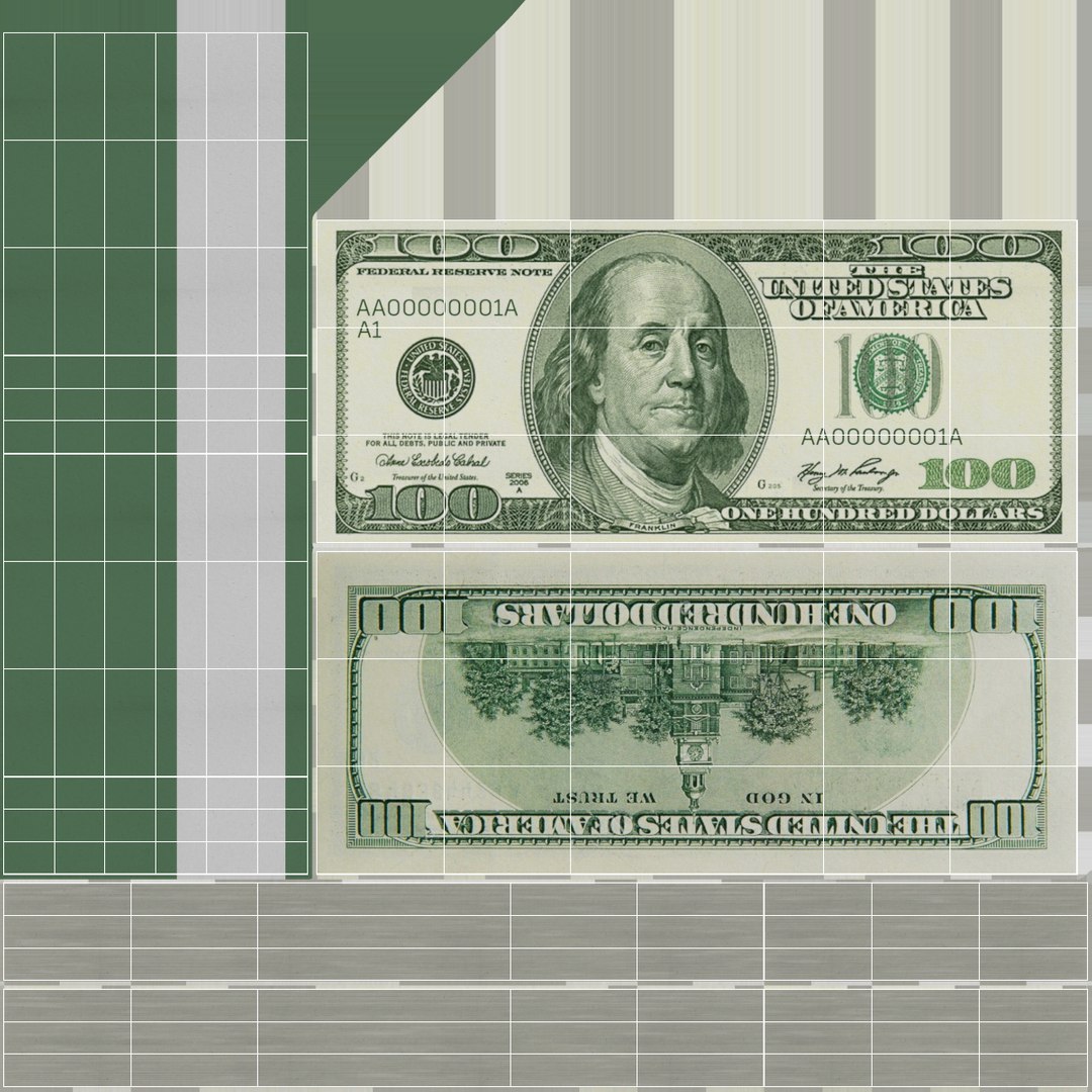 Stacks Of 100 Dollar Bills Packs 3D Model - TurboSquid 2256929