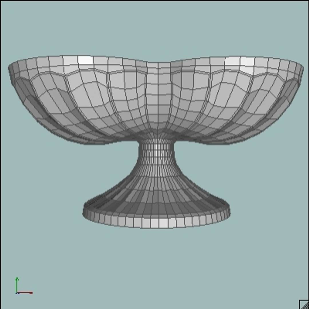 vintage ice cream dish 3d 3ds