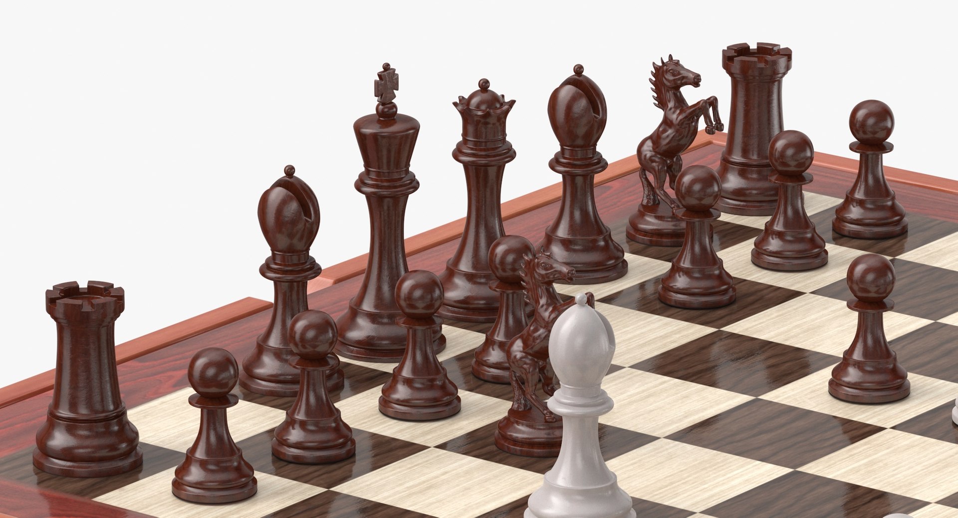 Chess Board Set 02 3D Model - TurboSquid 1581654