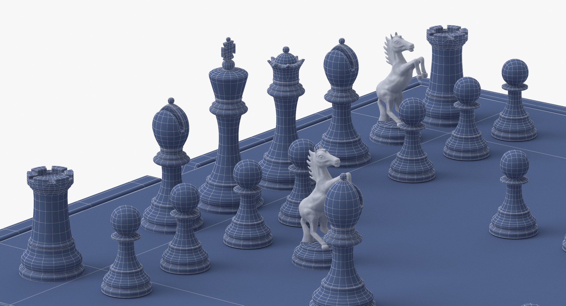 Chess Board Set 02 3D Model - TurboSquid 1581654