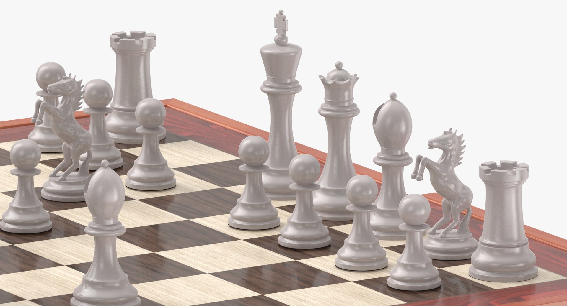 Chess Board Set 02 3D Model - TurboSquid 1581654