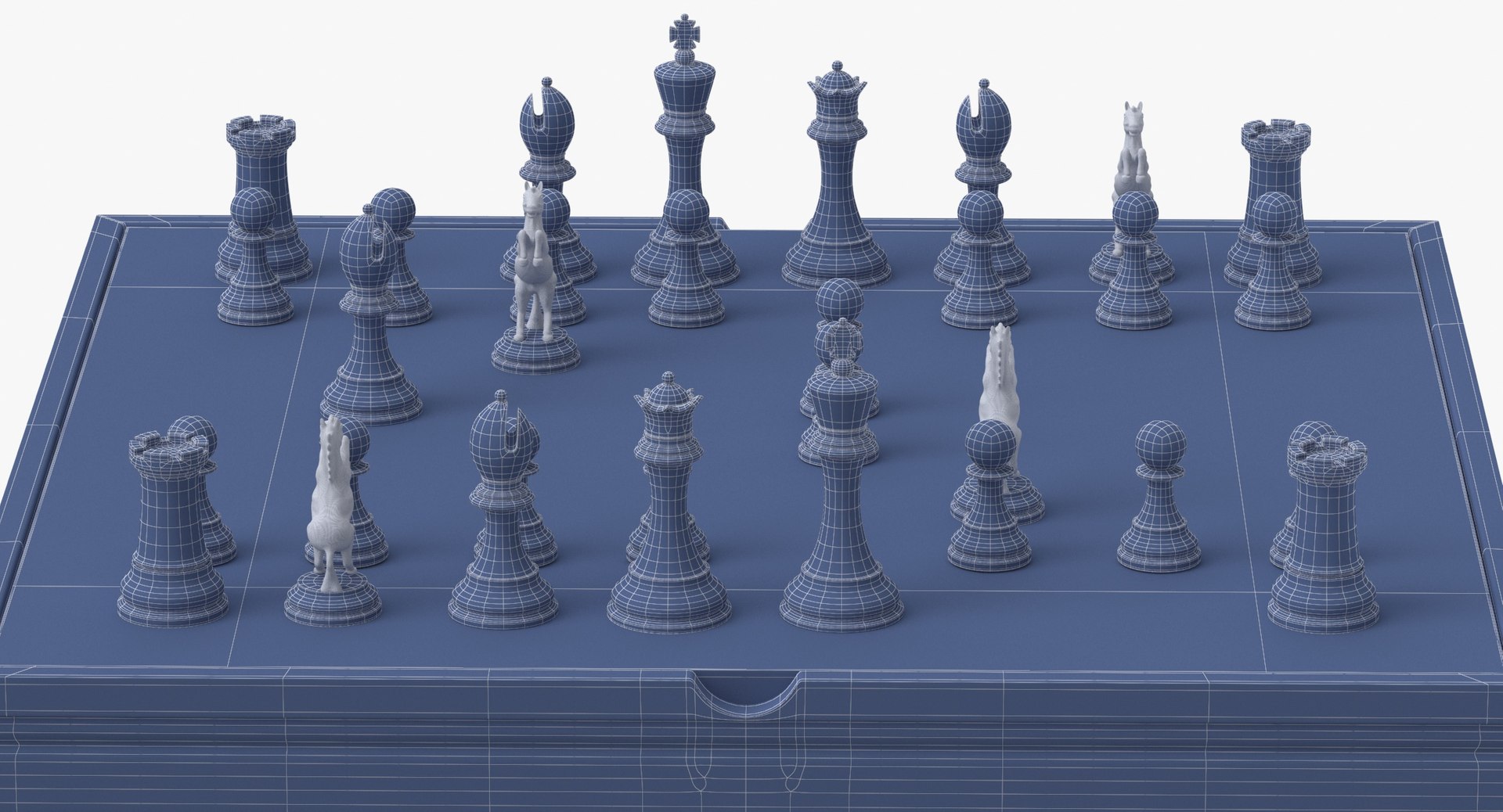 Chess Board Set 02 3D Model - TurboSquid 1581654