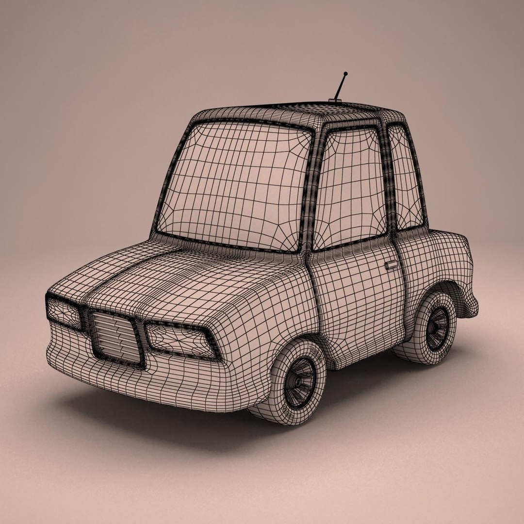 cartoon car 3d model