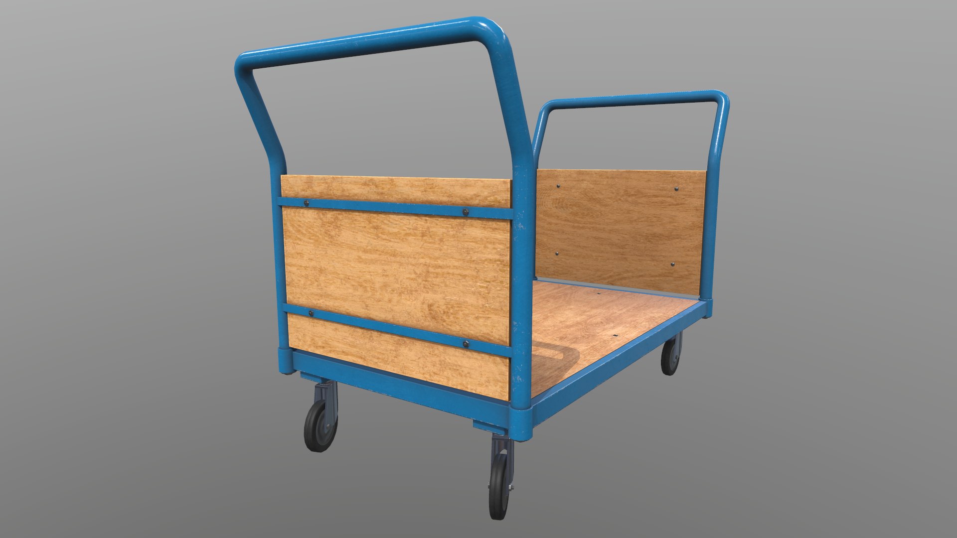 Low-poly platform trolley 3D model - TurboSquid 1522493