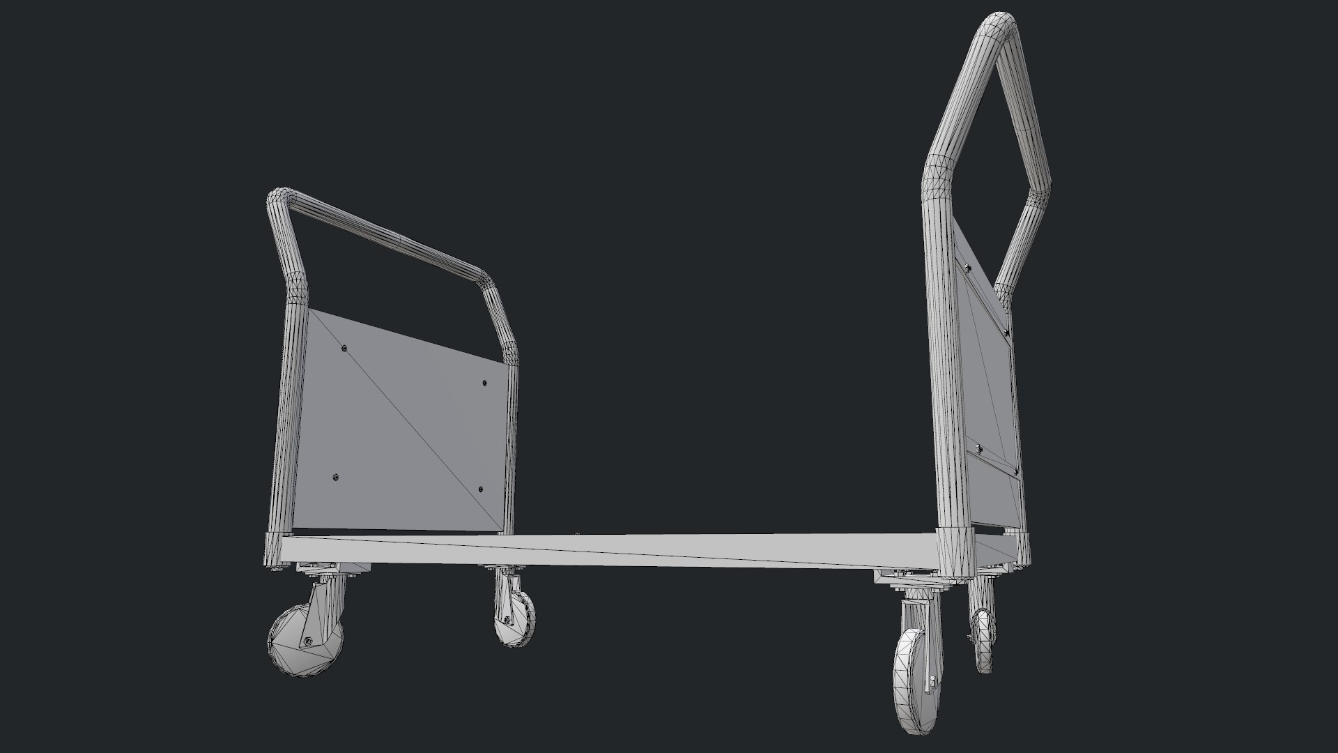 Low-poly platform trolley 3D model - TurboSquid 1522493