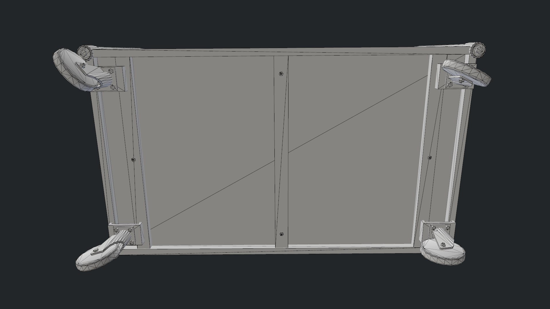 Low-poly platform trolley 3D model - TurboSquid 1522493