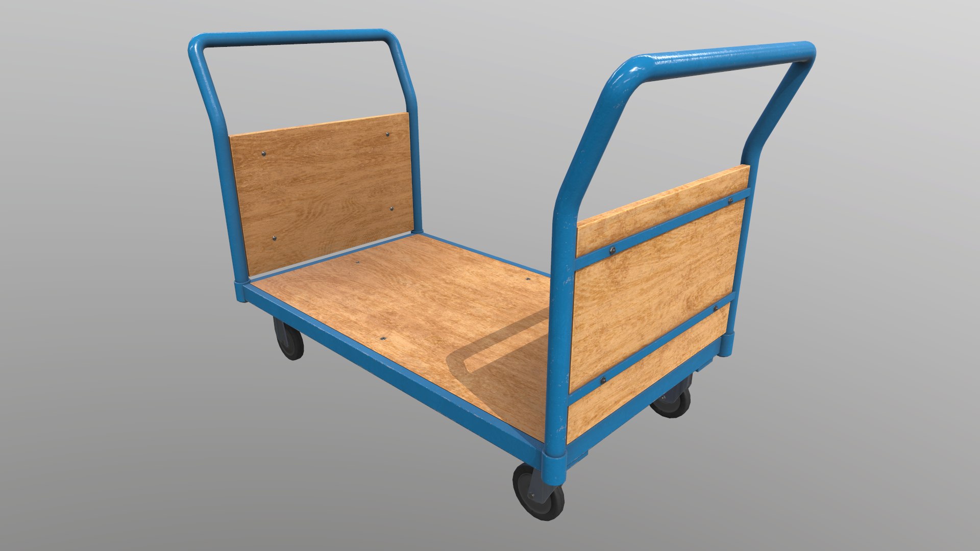 Low-poly platform trolley 3D model - TurboSquid 1522493