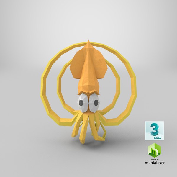 3D модель Squid TurboSquid Logo - TurboSquid 1224474