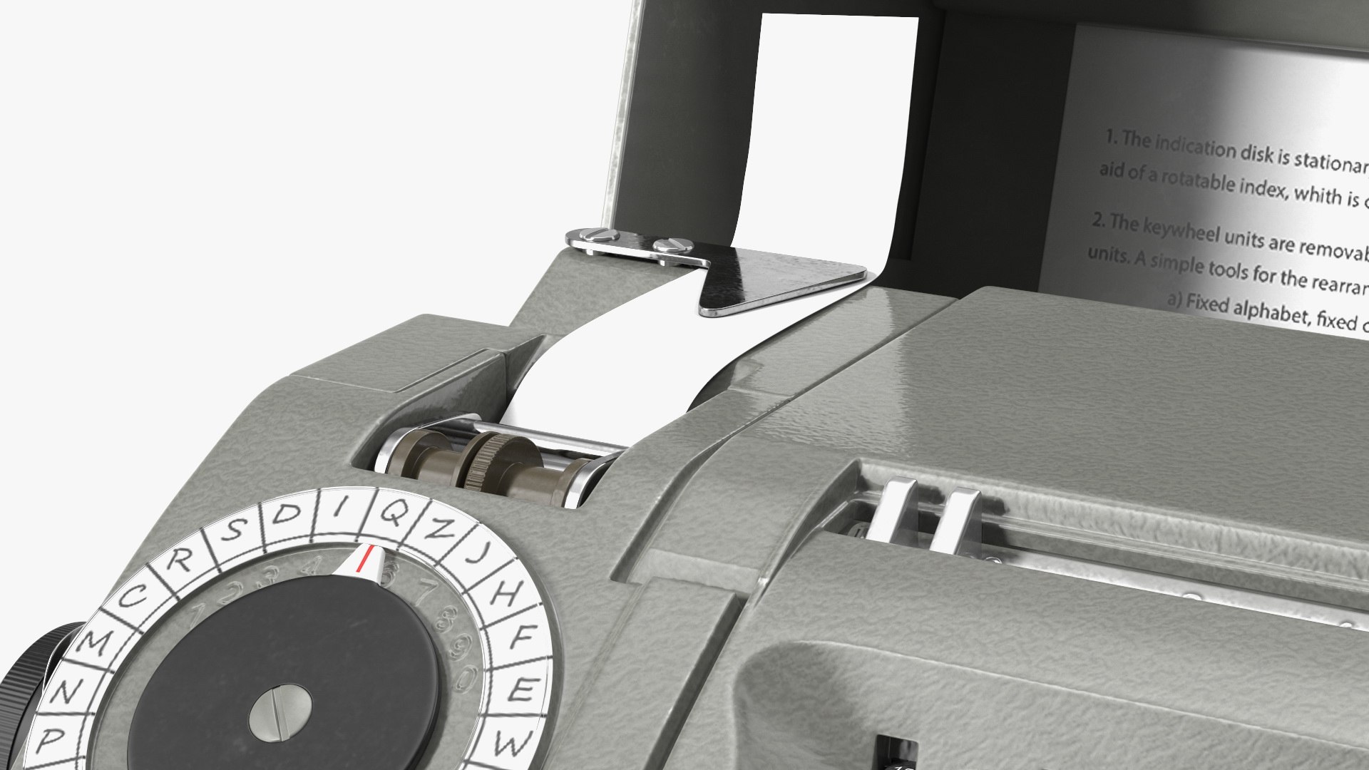 Portable Mechanical Cipher Machine 3D - TurboSquid 1835888