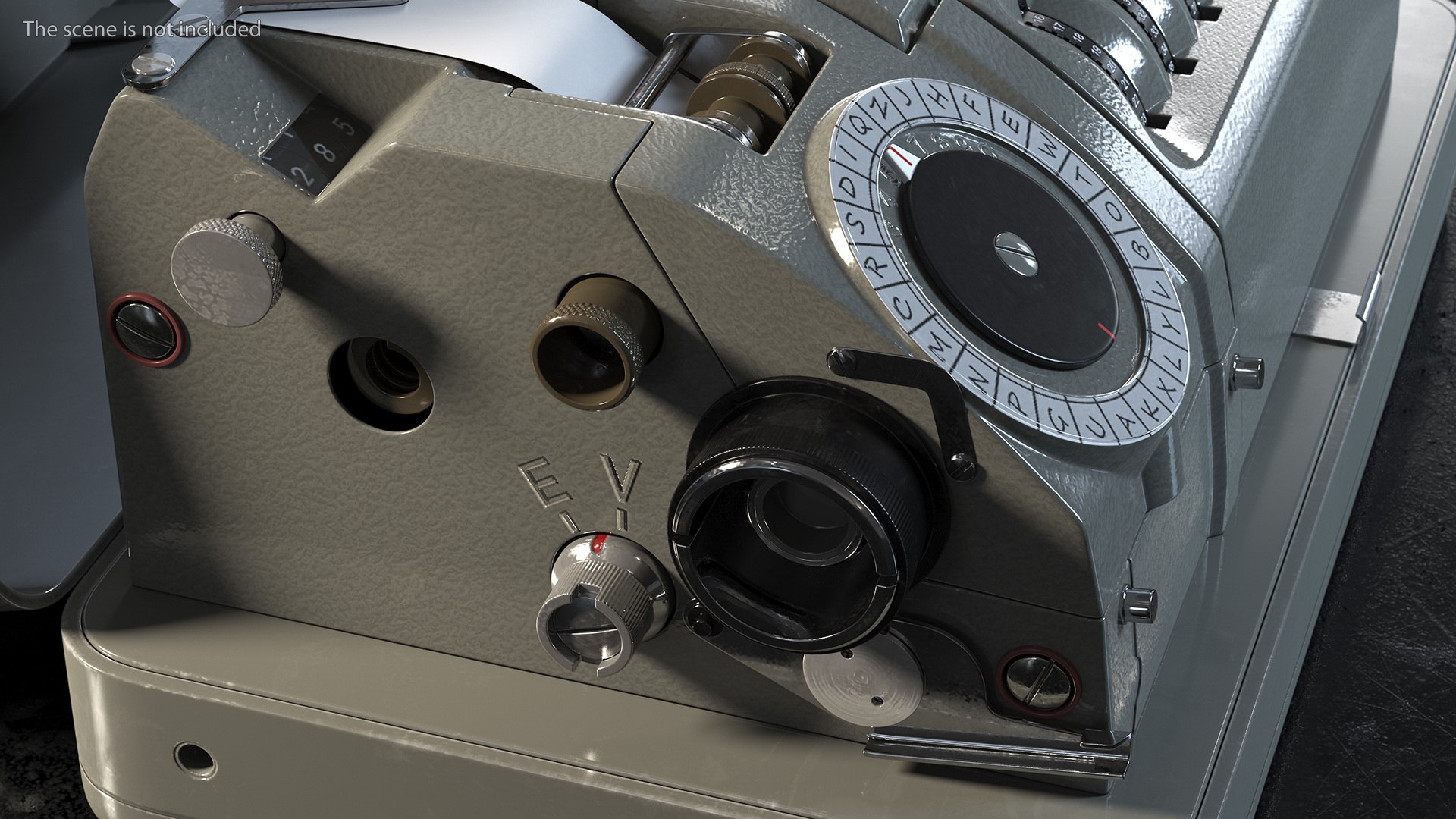 Portable Mechanical Cipher Machine 3D - TurboSquid 1835888