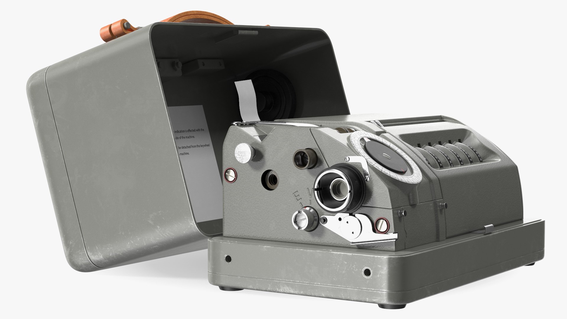 Portable Mechanical Cipher Machine 3D - TurboSquid 1835888