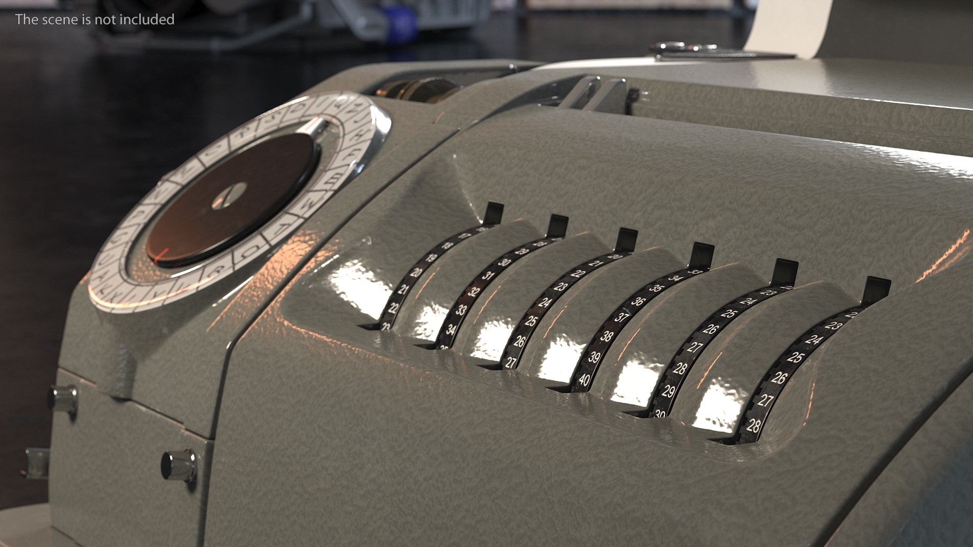 Portable Mechanical Cipher Machine 3D - TurboSquid 1835888