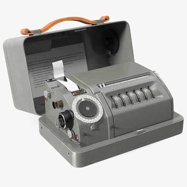 Portable Mechanical Cipher Machine 3D - TurboSquid 1835888