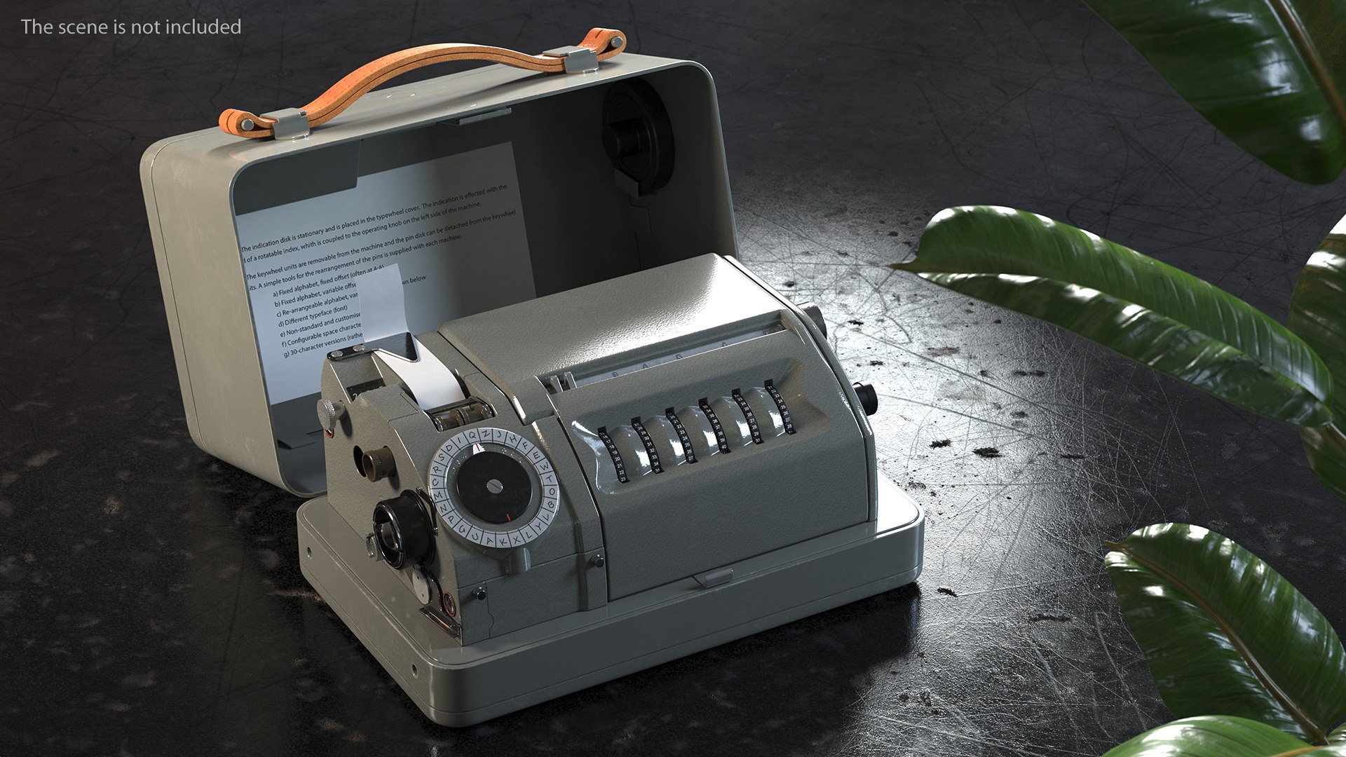 Portable Mechanical Cipher Machine 3D - TurboSquid 1835888