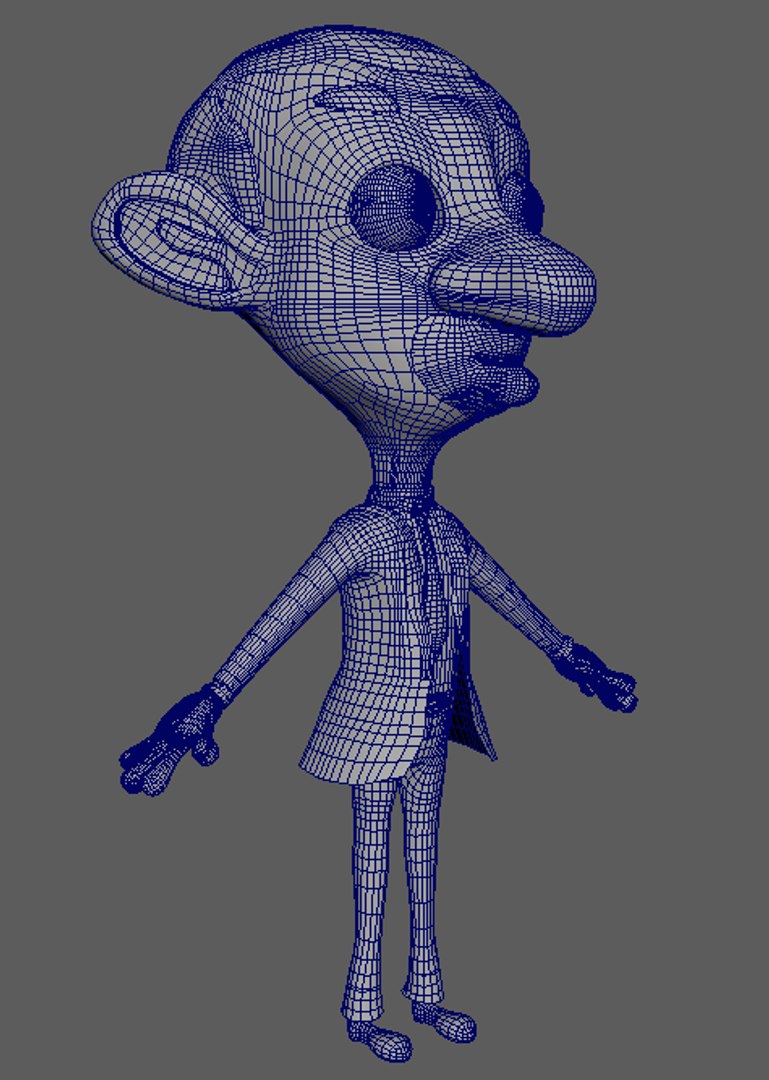 3D Model Cartoon Mr Bean - TurboSquid 1622036