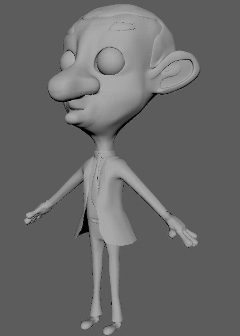3D Model Cartoon Mr Bean - TurboSquid 1622036