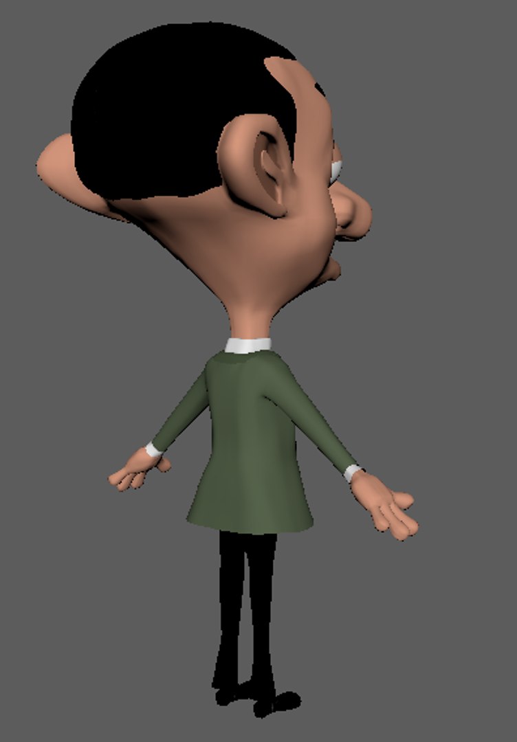 3D Model Cartoon Mr Bean - TurboSquid 1622036