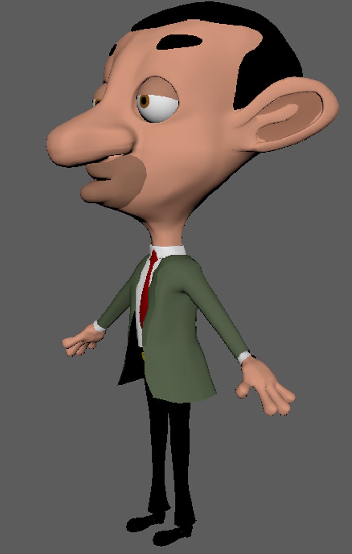 3D Model Cartoon Mr Bean - TurboSquid 1622036