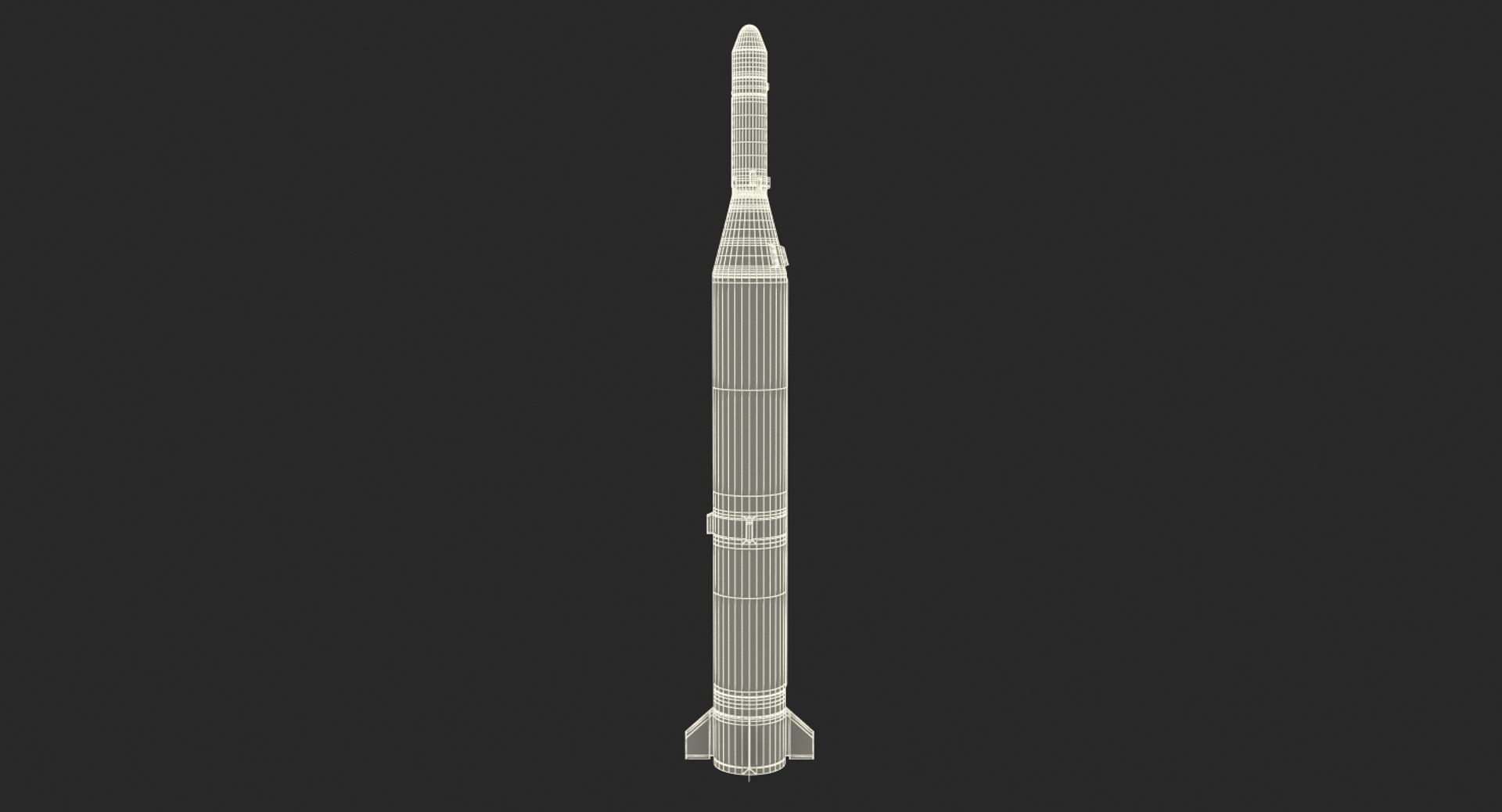 Stage Ballistic Missile Taepodong 3D Model - TurboSquid 1253429