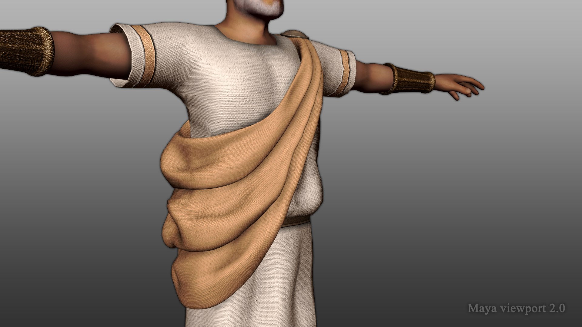 Civilian Greek 3d Model