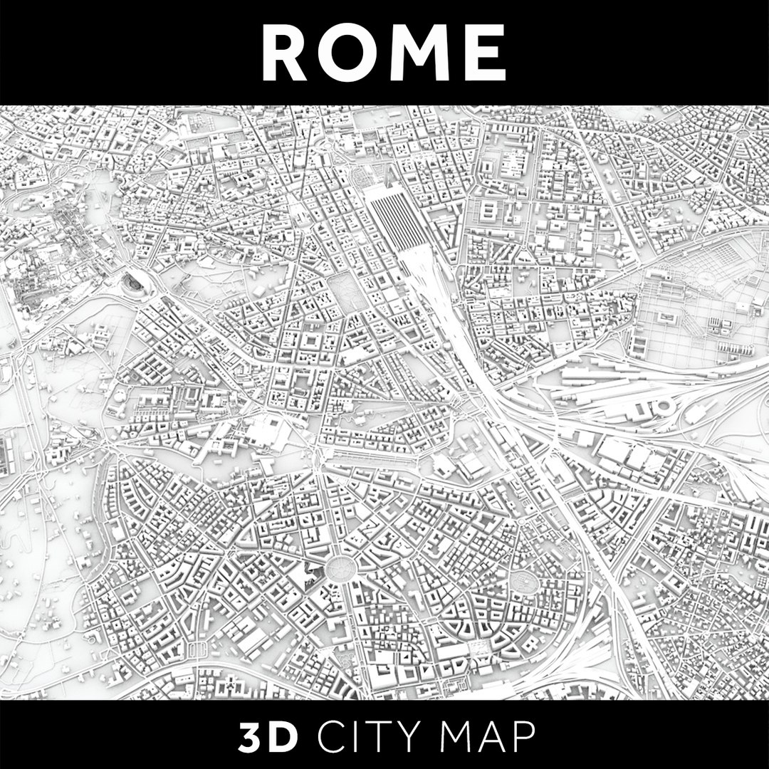 3D City Rome Model - TurboSquid 1521014