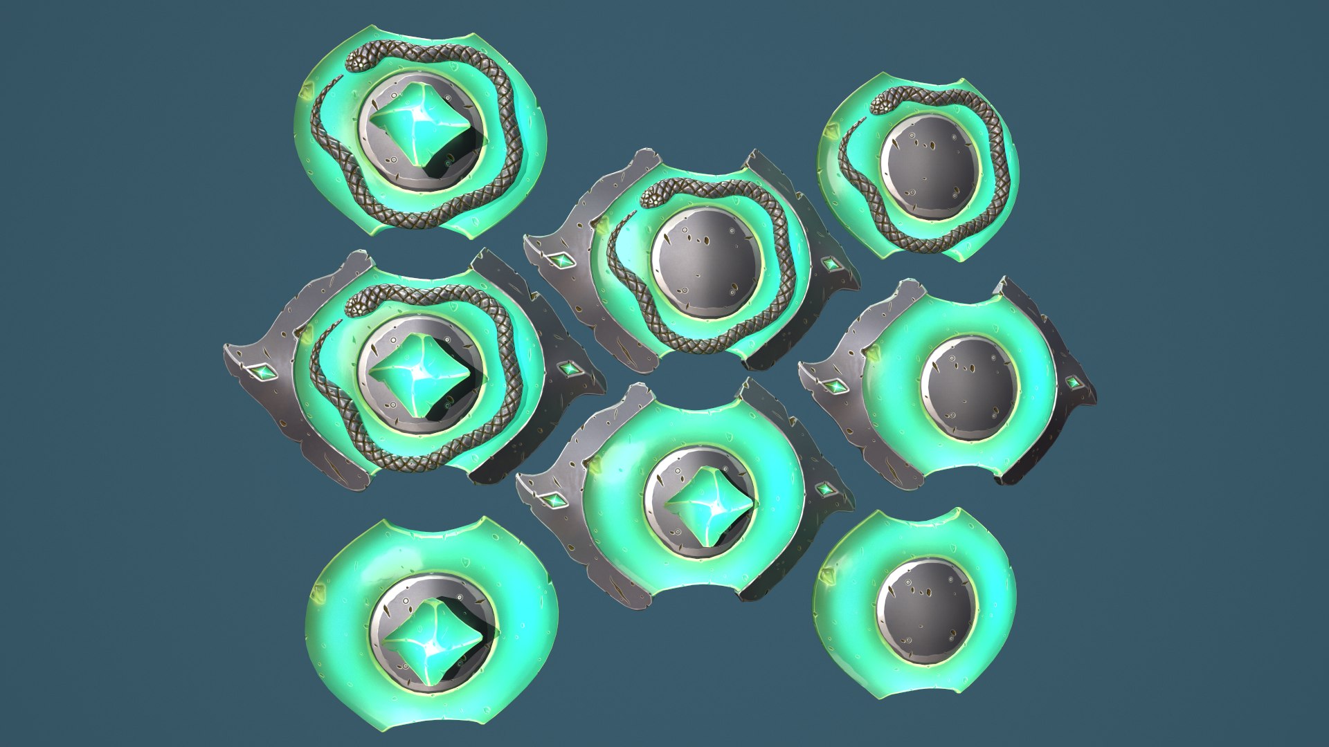 3D model Snake shield - TurboSquid 1802121
