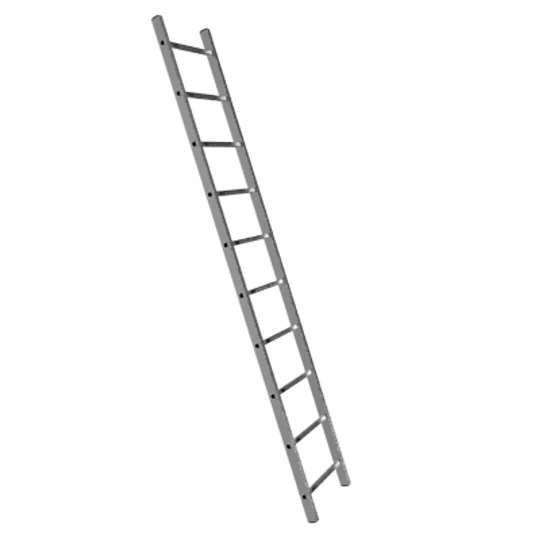 3d Max Ladder 3m Square Rungs