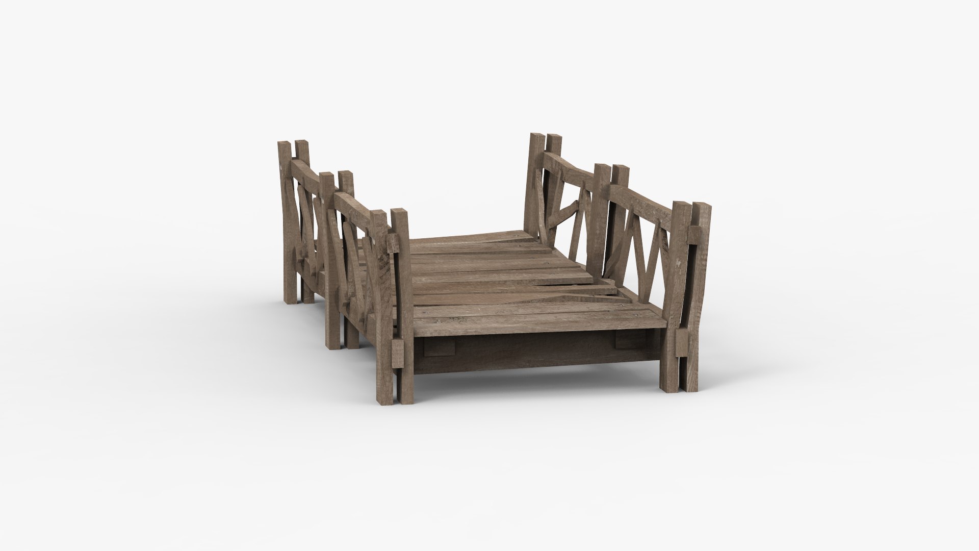 Cartoon Wood Bridge 3D Model - TurboSquid 2390157