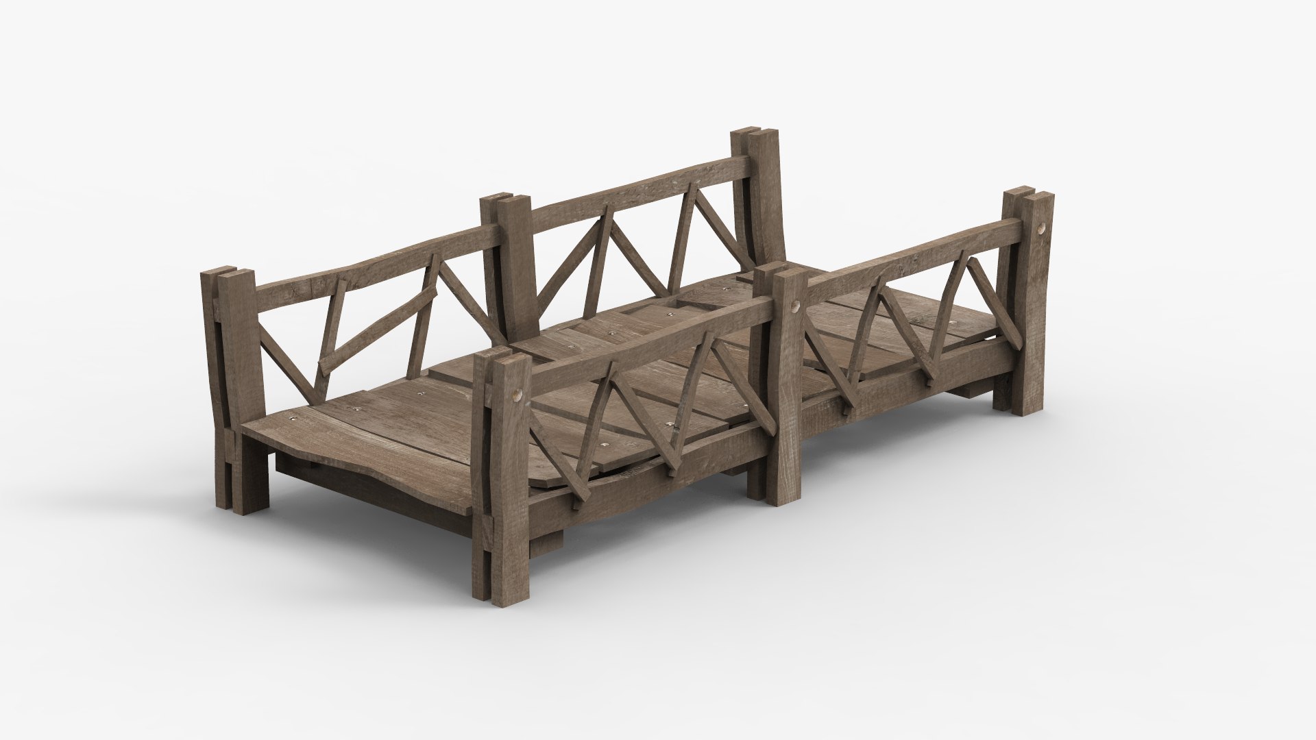 Cartoon Wood Bridge 3D Model - TurboSquid 2390157