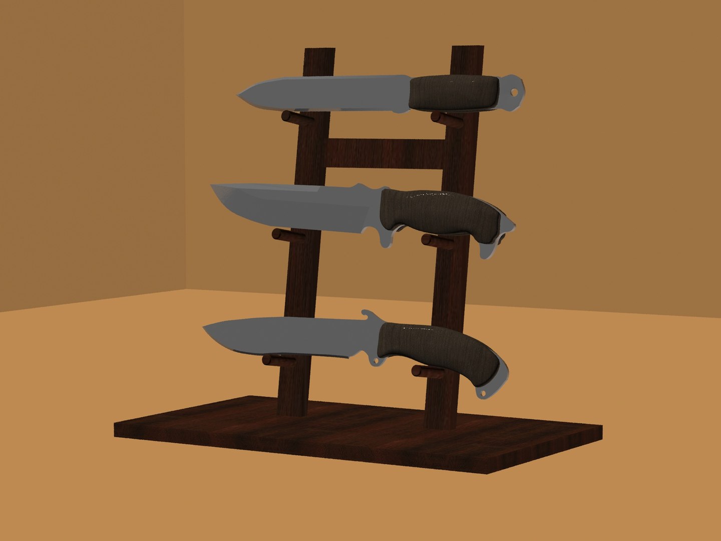 Set 3 Knives 3D Model - TurboSquid 1224874