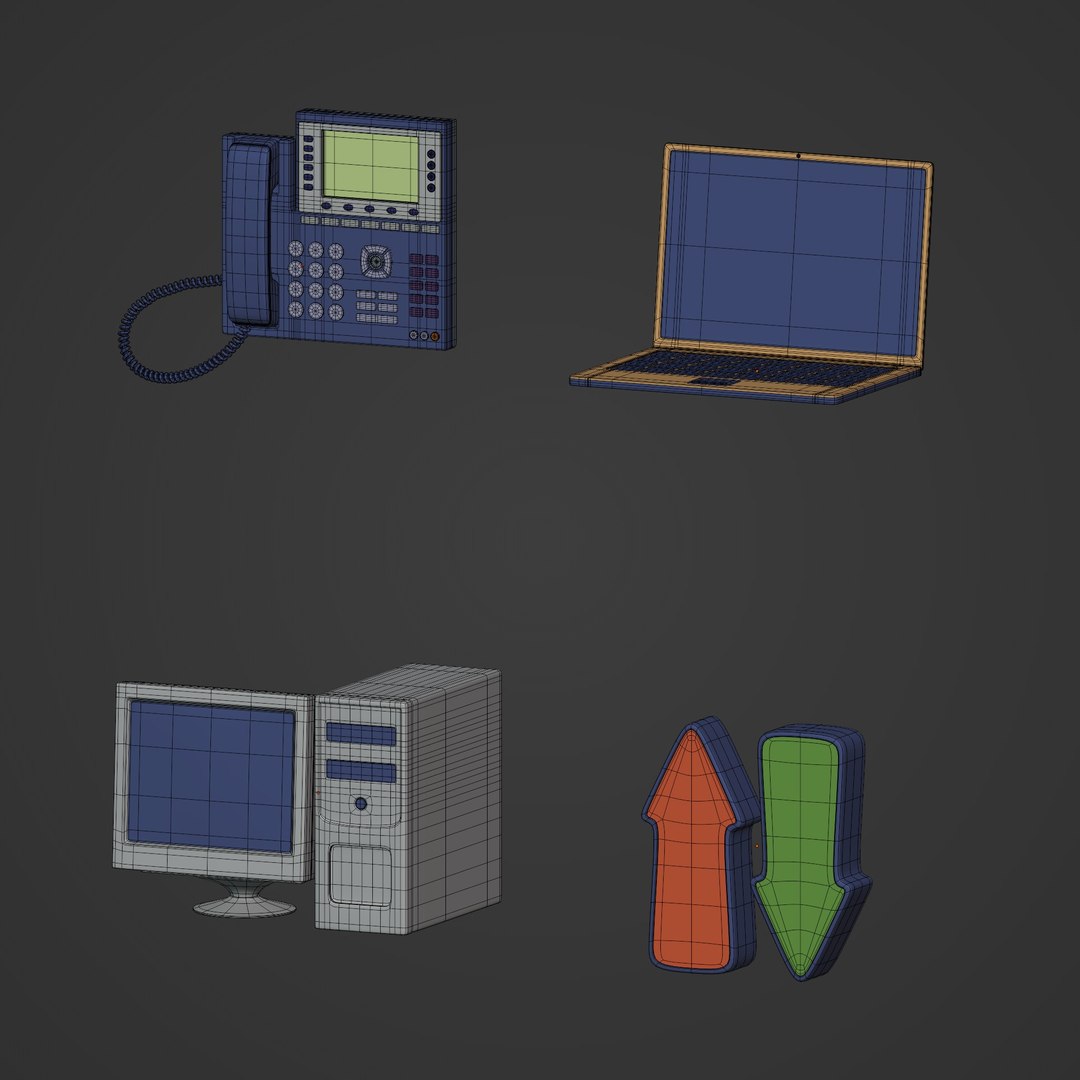 Computer Icons Pack 3D - TurboSquid 1854604
