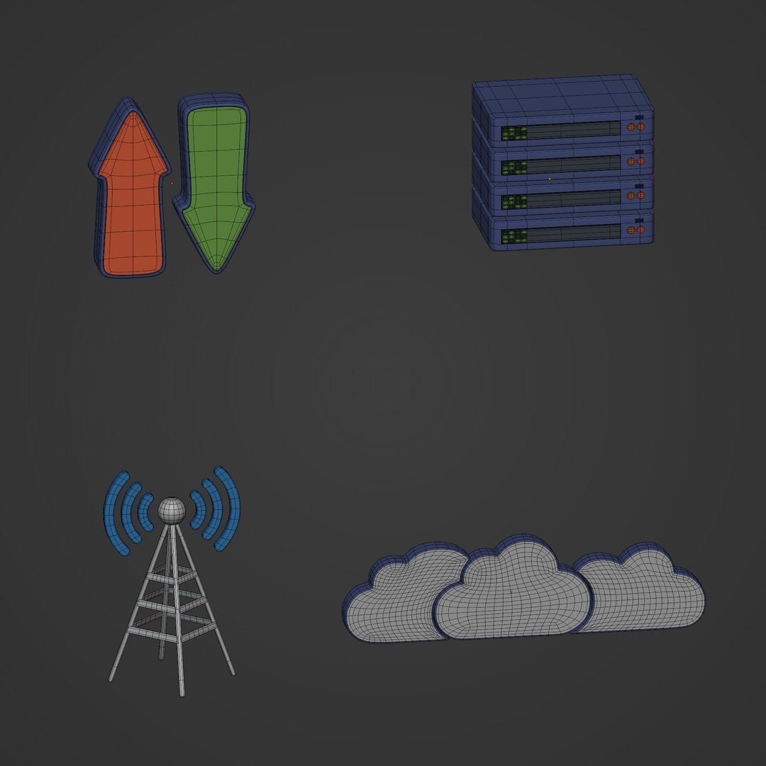Computer Icons Pack 3D - TurboSquid 1854604