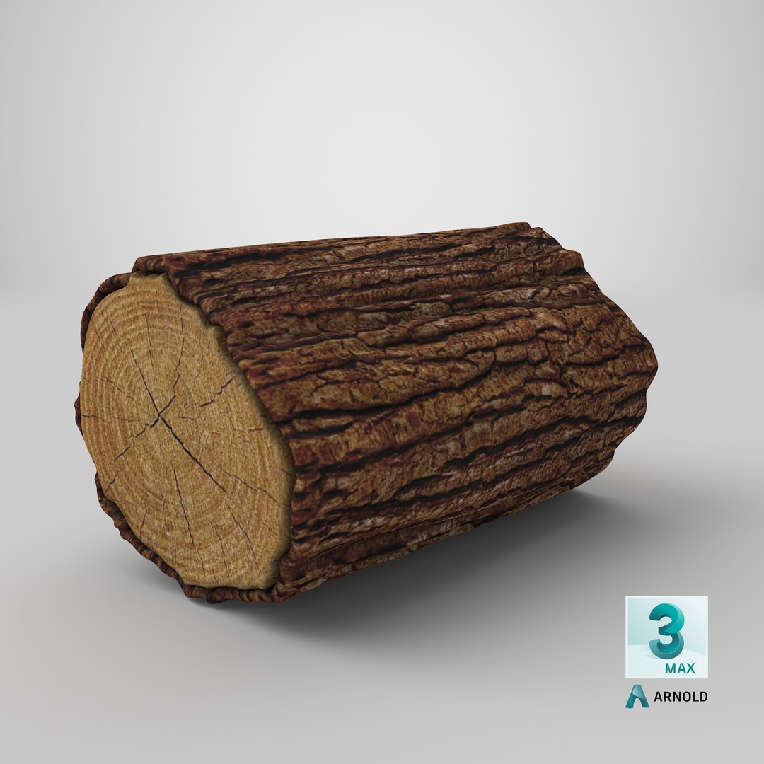 3D model wooden log 04 - TurboSquid 1569067