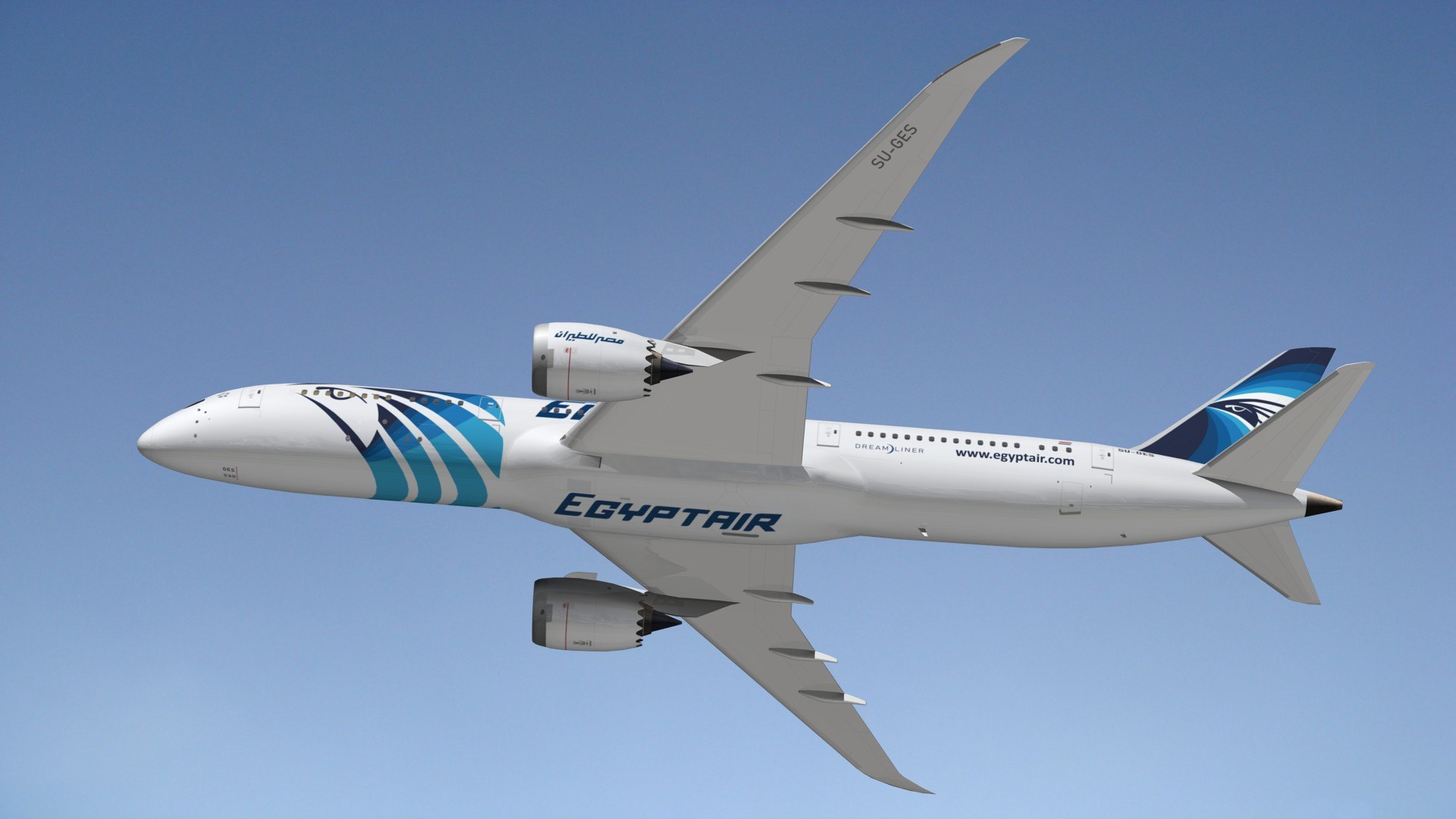 3D Boeing 789 Egyptair - TurboSquid 2105508
