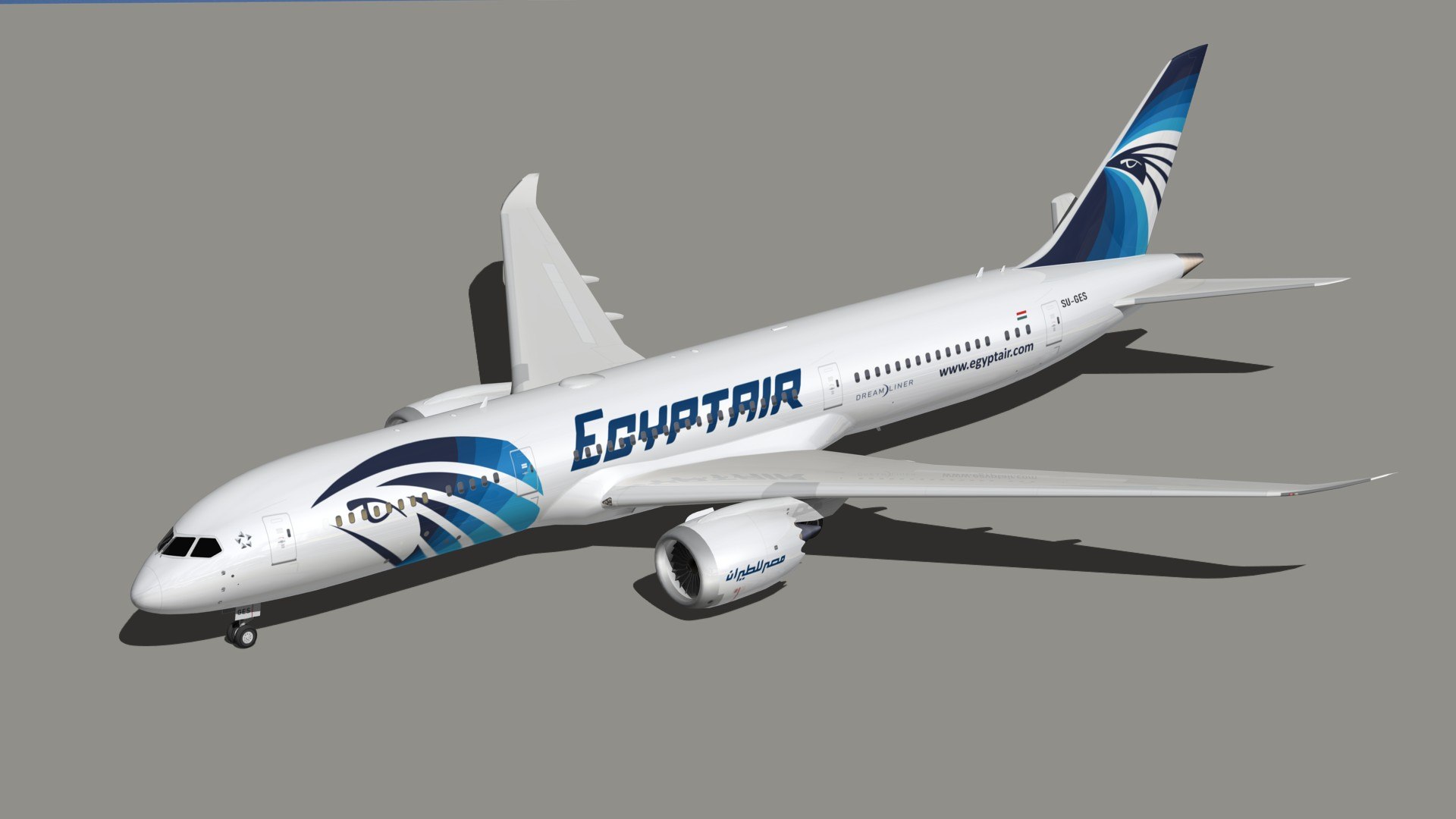 3D Boeing 789 Egyptair - TurboSquid 2105508