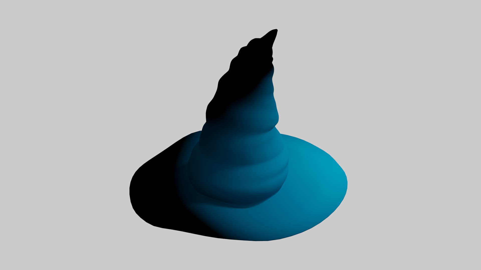 3D Model Witch Hat Blue - TurboSquid 2116959