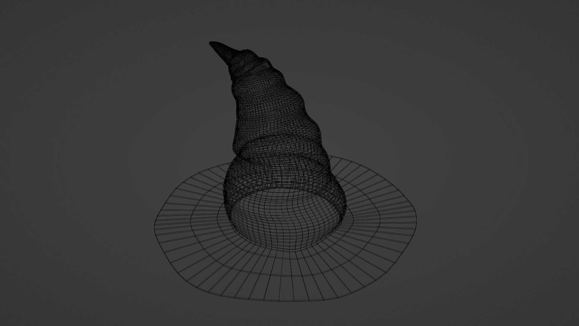 3D Model Witch Hat Blue - TurboSquid 2116959