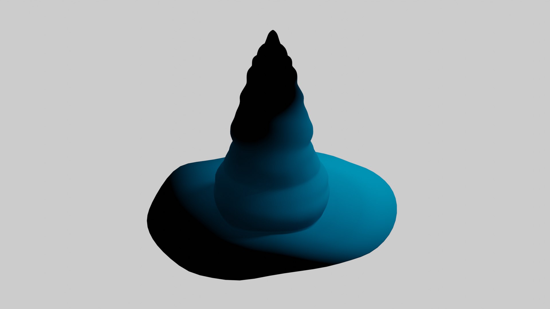 3D Model Witch Hat Blue - TurboSquid 2116959
