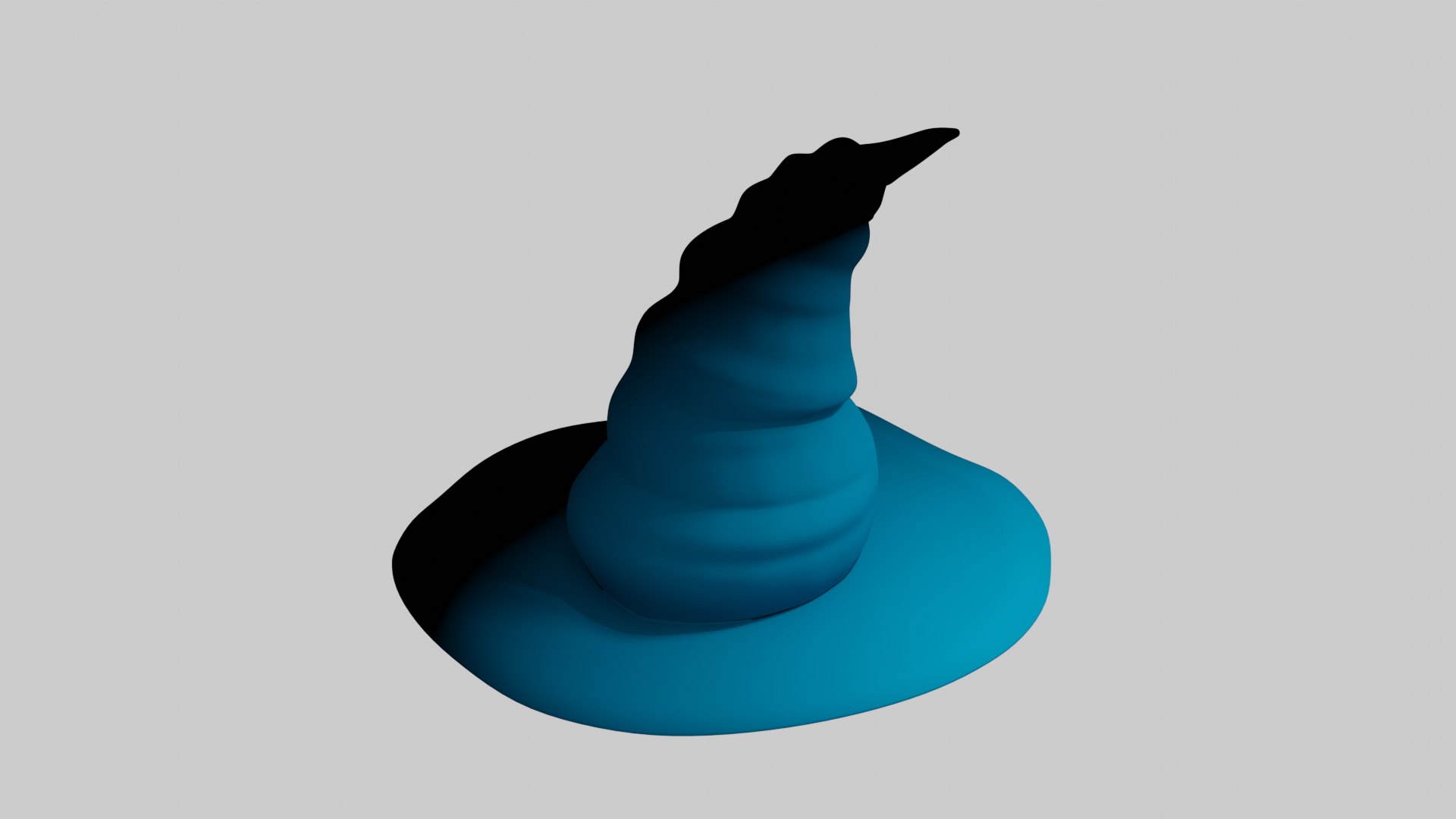 3D Model Witch Hat Blue - TurboSquid 2116959