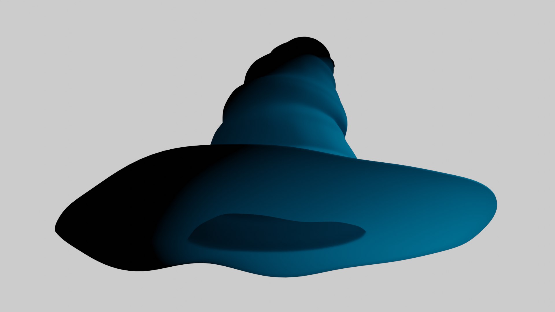 3D Model Witch Hat Blue - TurboSquid 2116959