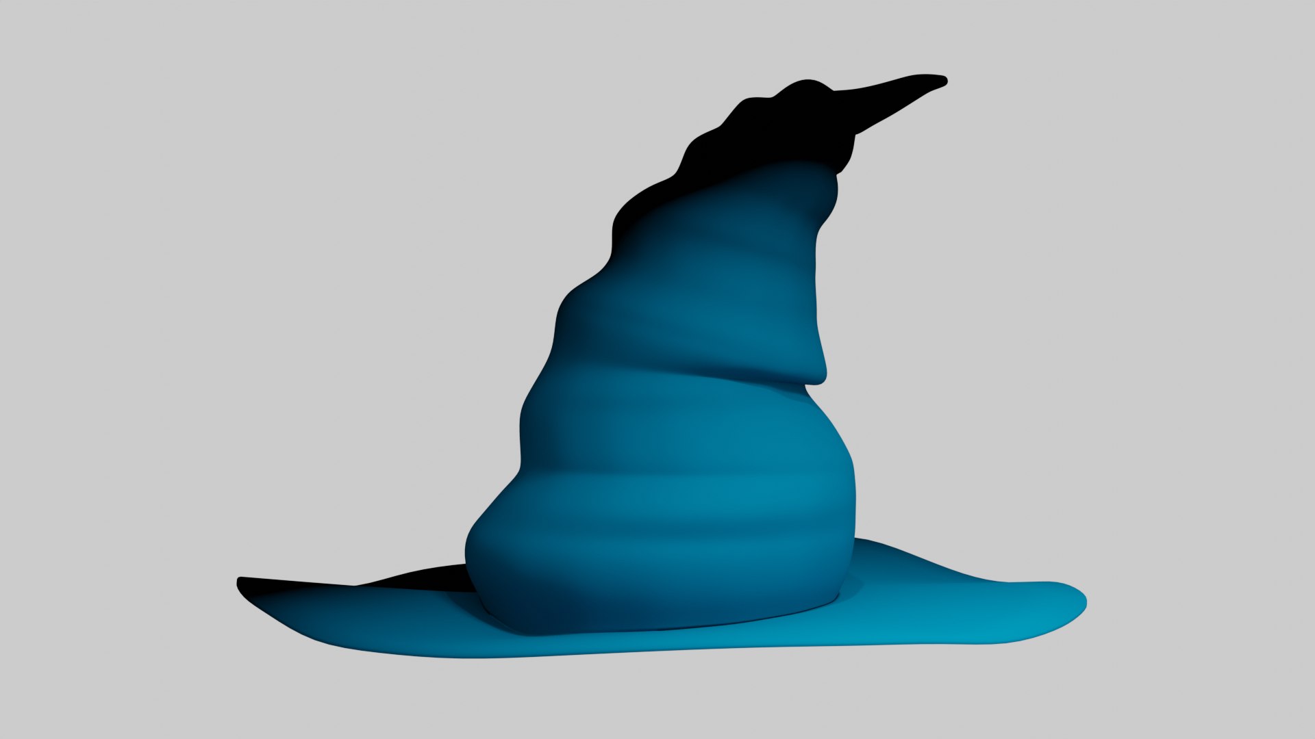 3D Model Witch Hat Blue - TurboSquid 2116959