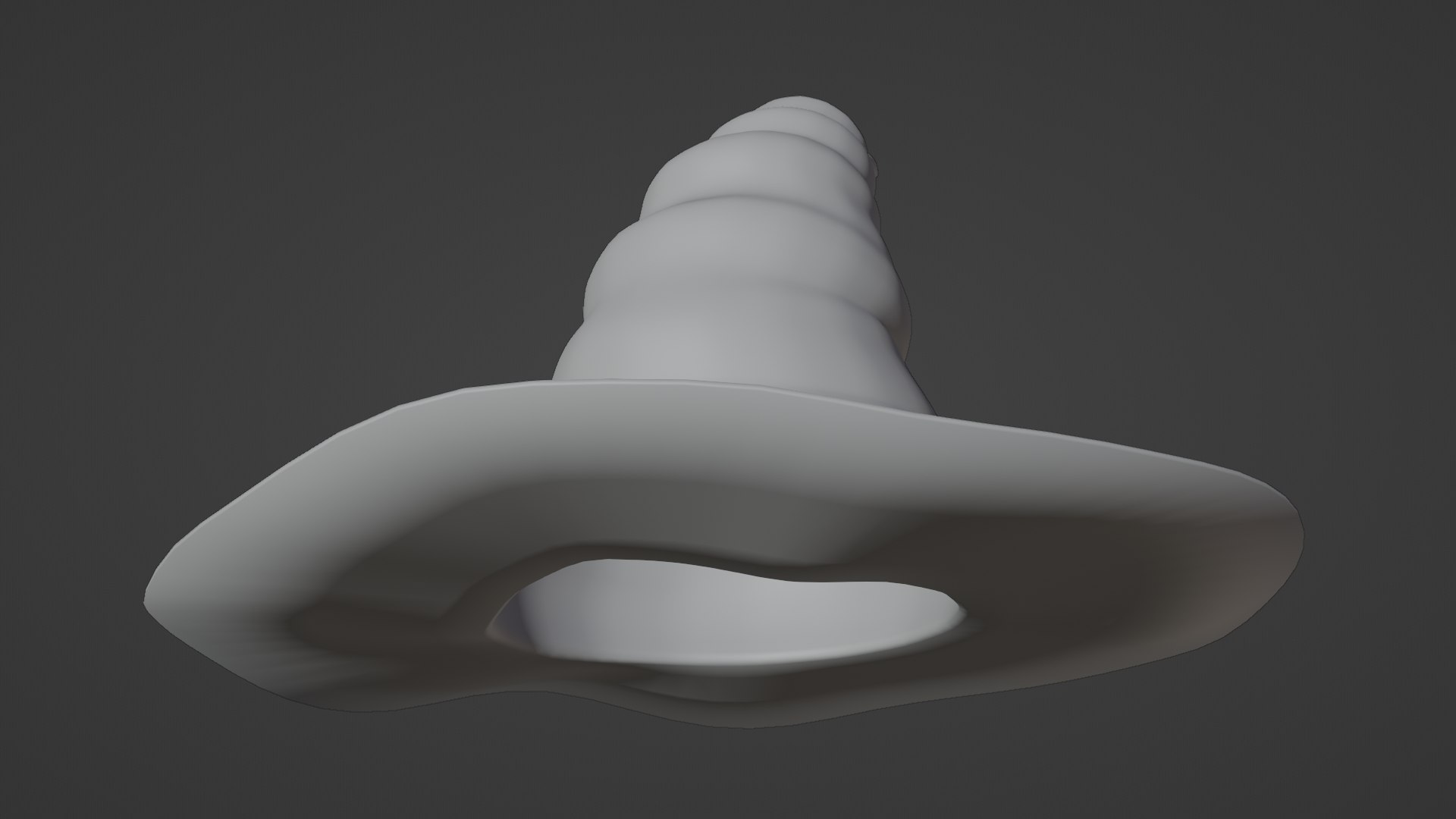 3D Model Witch Hat Blue - TurboSquid 2116959